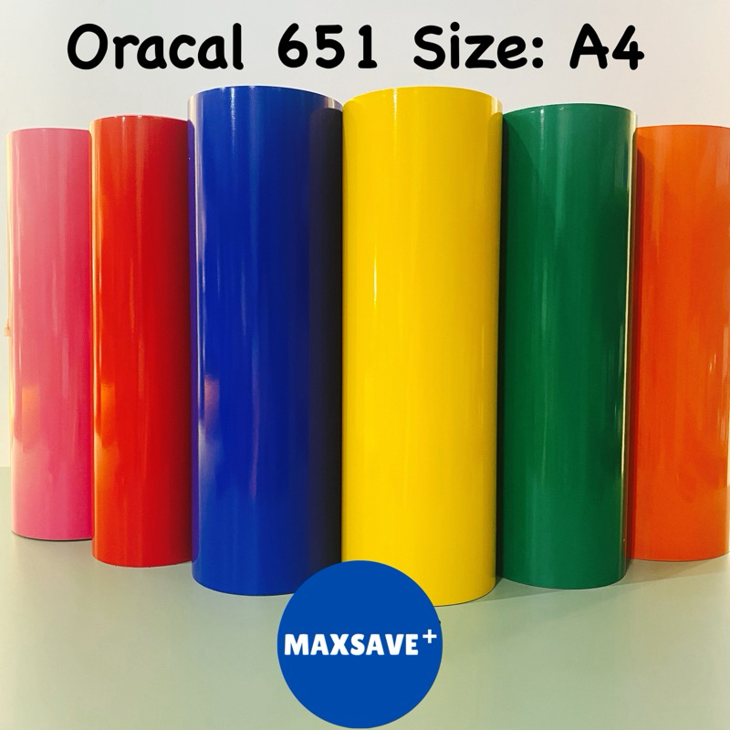 Authentic ORACAL Vinyl Stickers A4 Size in Basic Colors | Shopee Singapore
