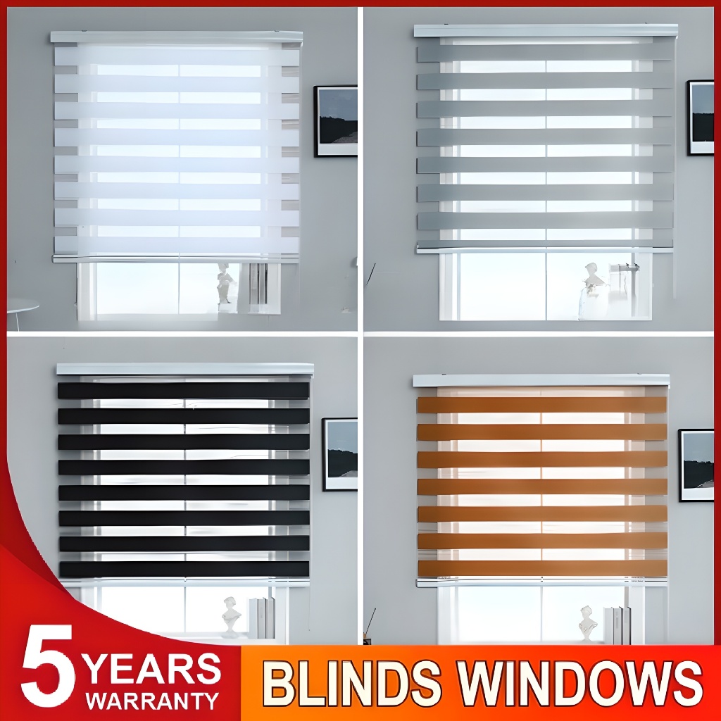 60/90/100/140/180*280CM Width Modern Korean Venetians Duo Roller Window ...