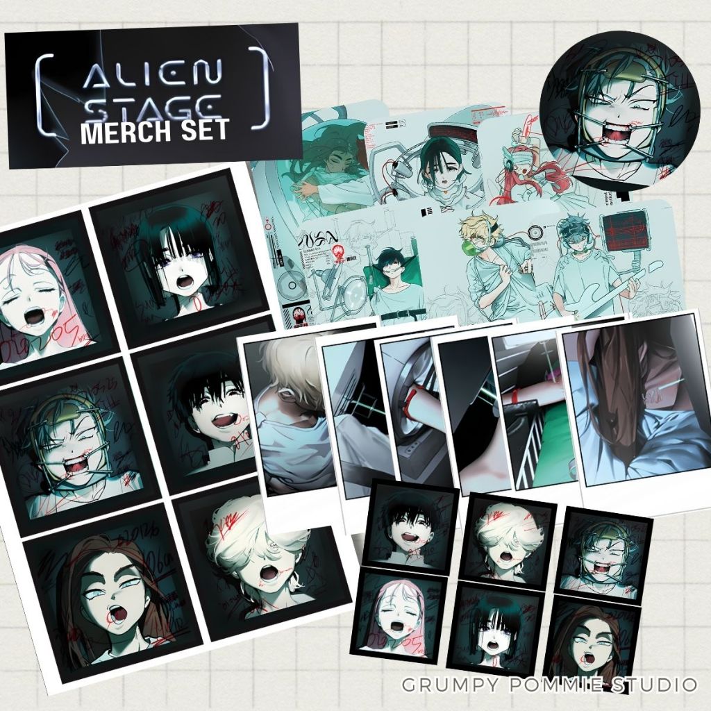 ALIEN STAGE Fan Merch Bundle - Art Print / Photocards / Stickers ...