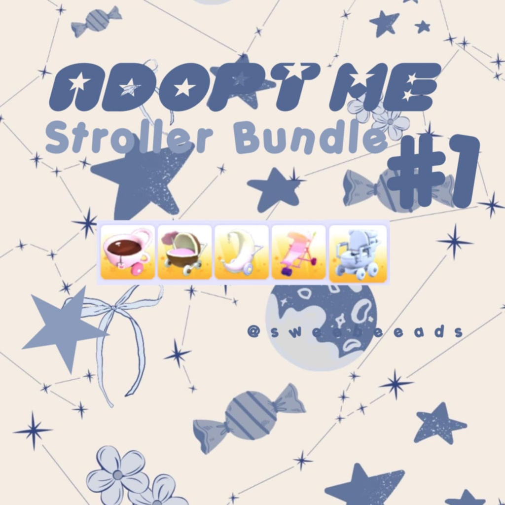 Adopt Me ⋰ ̊ STROLLER BUNDLE (Read the Description First) | Shopee ...
