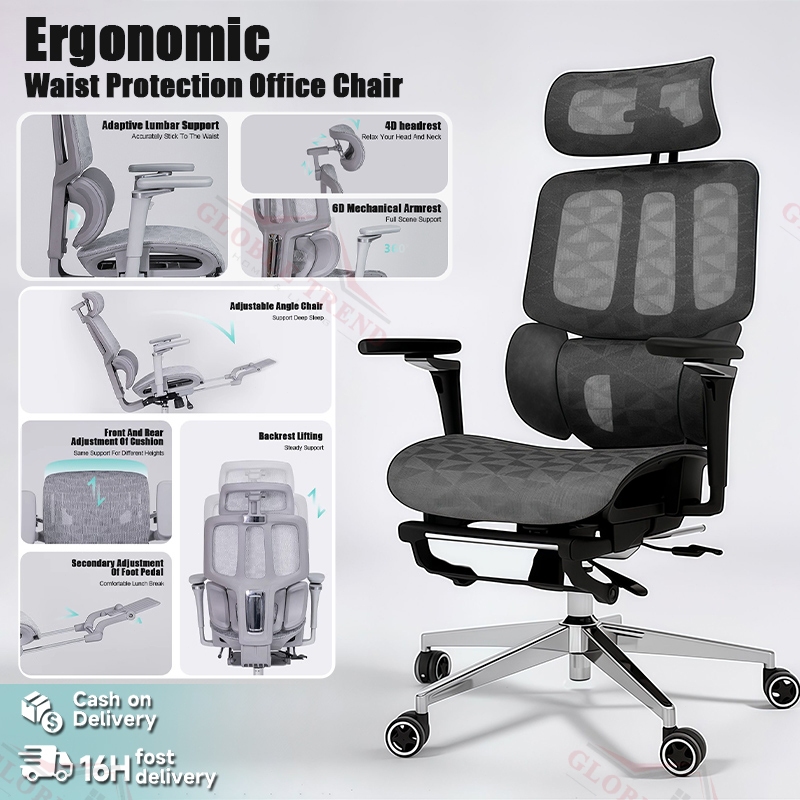 Office Chair Ergonomics Mesh chair Computer Chair Mesh High Back Study ...