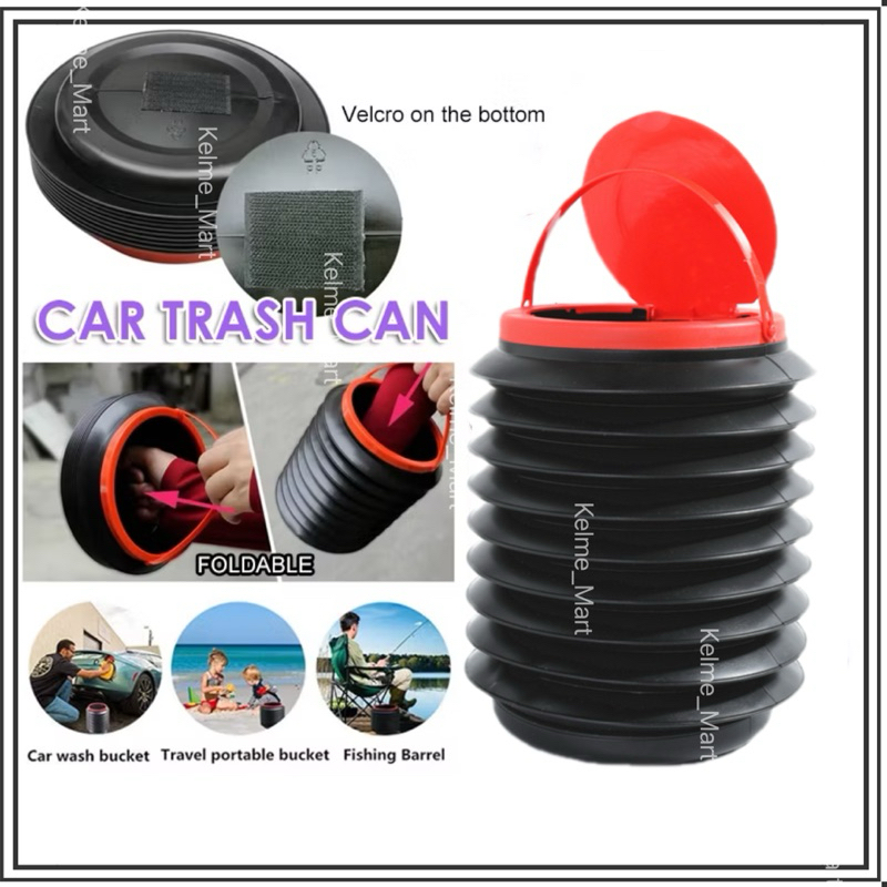 Cars Trash Cans Portable Folding Water Storage Buckets For Cars Outdoor ...