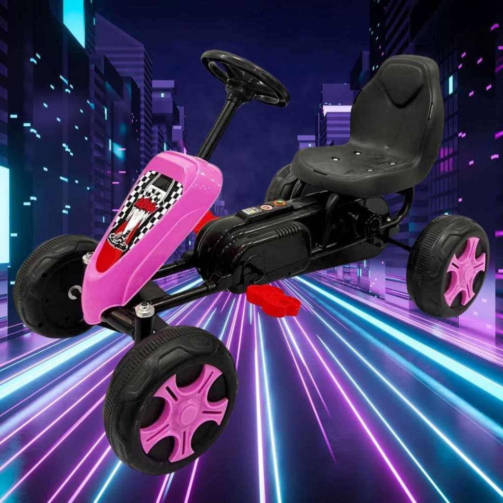 AA K03 KIds Pedal Go-Kart Bike Can be Ridden Portable Outdoor Sports Four-Wheel Inflatable Tire ...