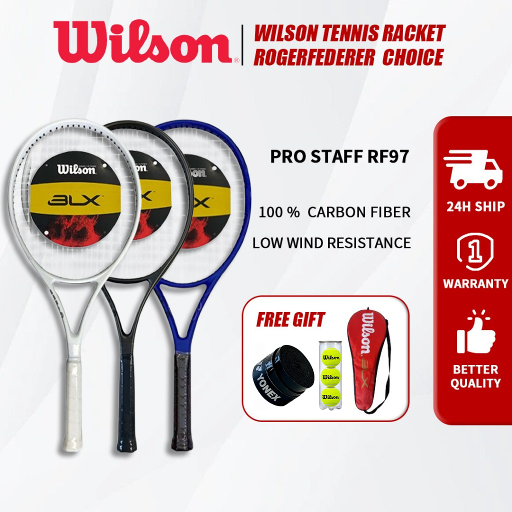 Wilson Tennis Racket Pro Staff RF97 RogerFederer Full Carbon ...