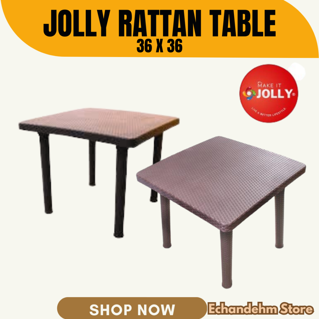 "Jolly Rattan Table 4 seaters – Chic and Durable Accent for Any Space ...