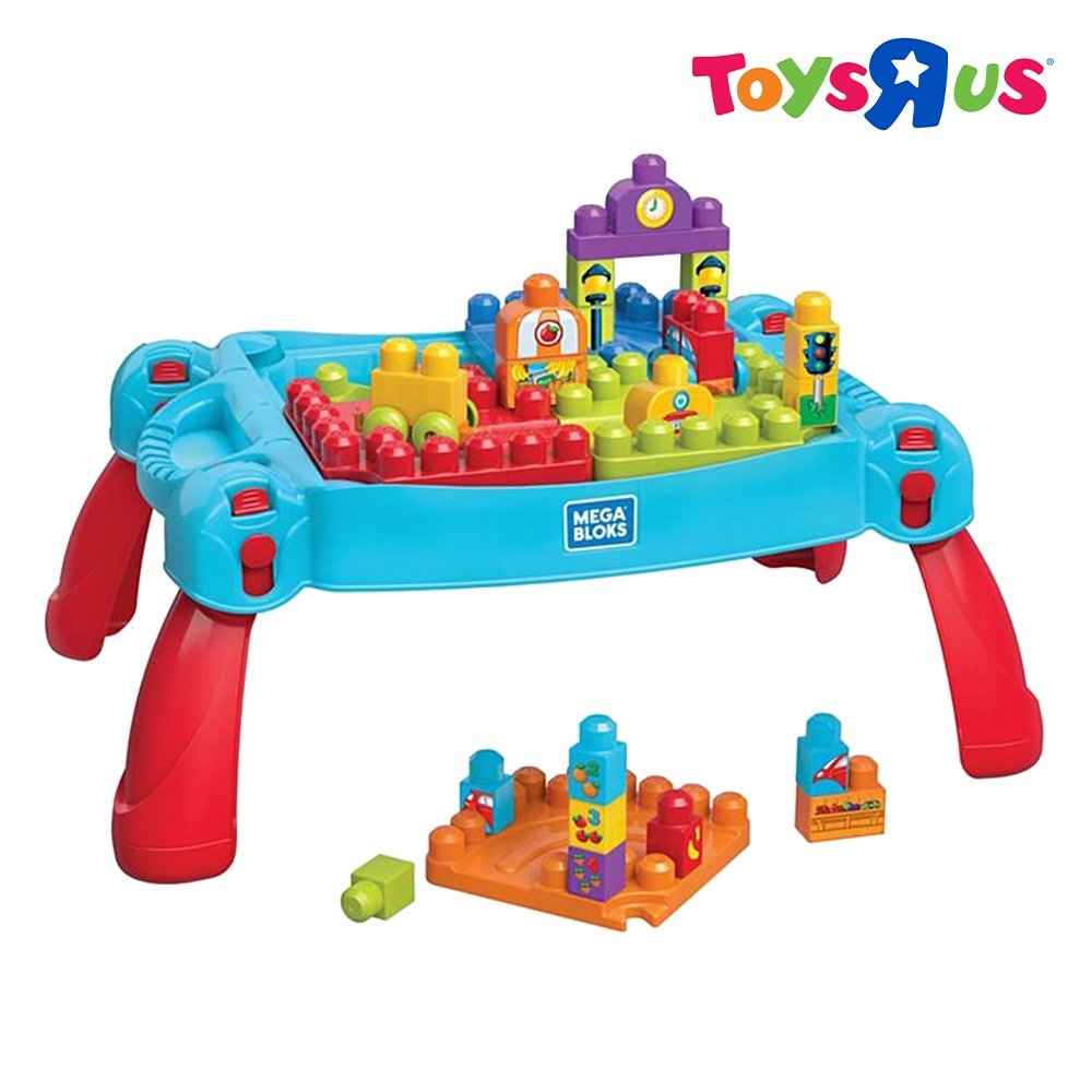 MEGA BLOKS Toy Blocks Blue Build N Learn Table (30 Pieces) | Shopee ...