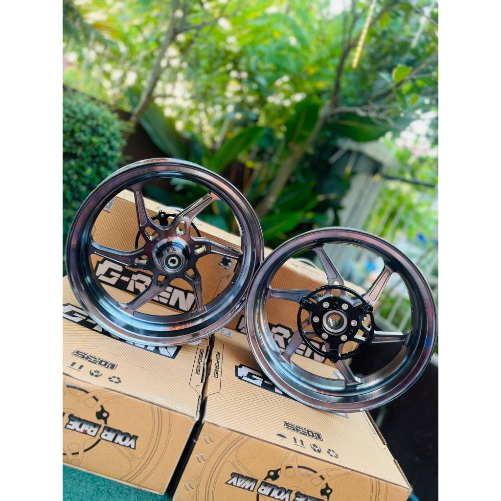 NEW G-REN SF-01 SEMI FORGED MAGS FOR AEROX AND NMAX V2. SF01 | Shopee ...