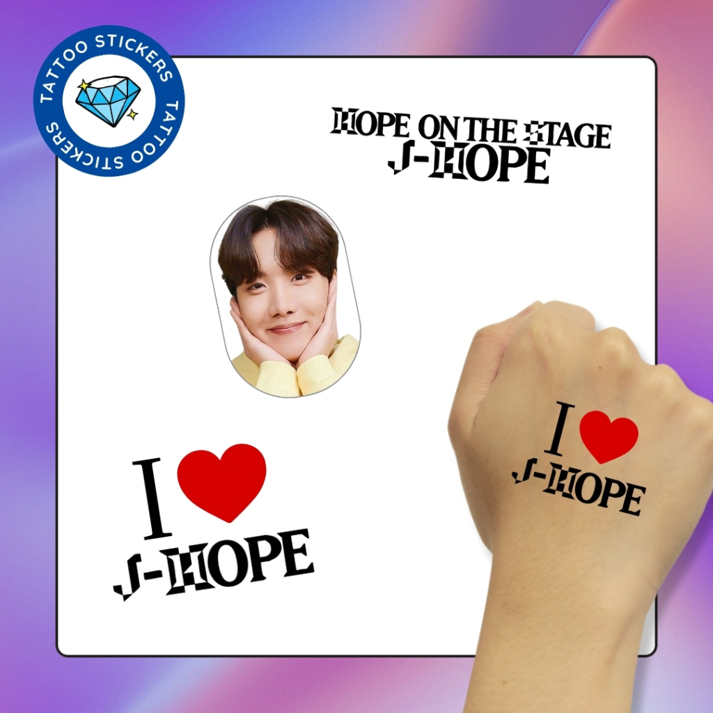 JHOPE Tour Concert HOPE ON THE STAGE KPOP Tattoo Sticker Temporary ...