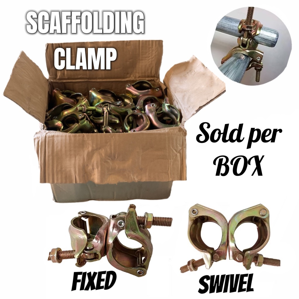 Scaffolding Clamp Sold PER BOX ( 30pcs ) Swivel and Fixed* | Shopee ...