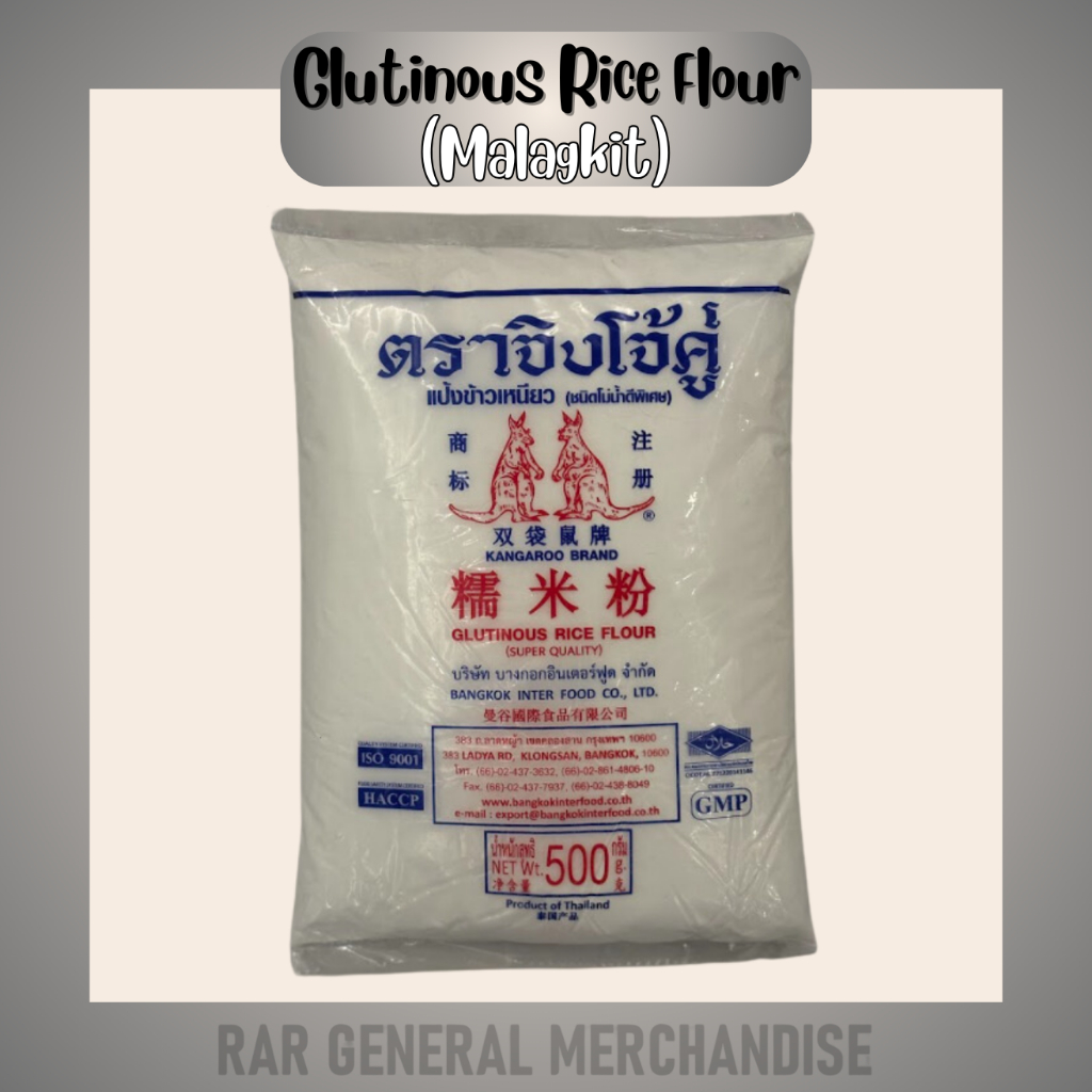Kangaroo Glutinous Rice Flour (Malagkit) – 500g, Ideal for Filipino ...
