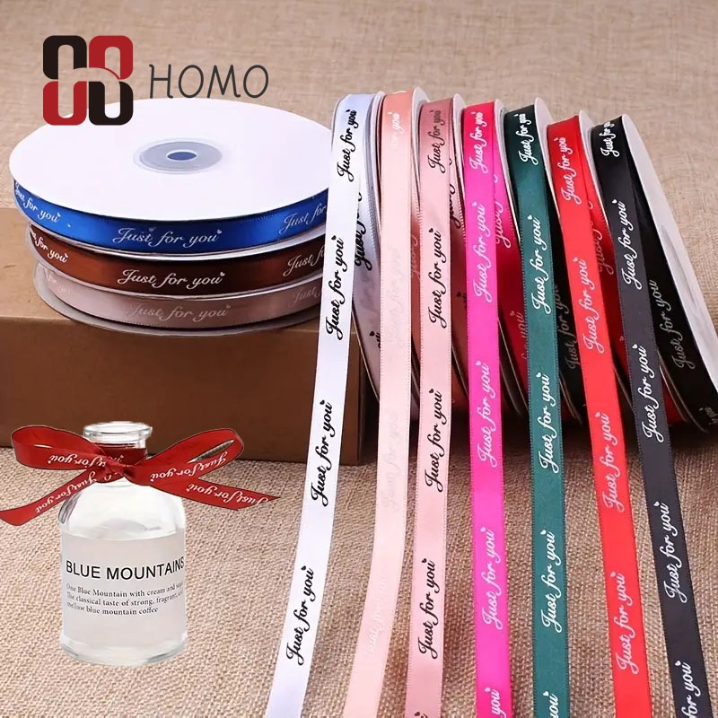 1cm Letter Ribbon Decorative Ribbon Diy Decorative Gift Ribbon Roll ...