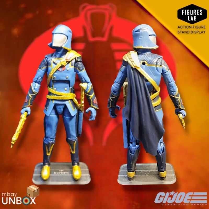 GI Joe Classified Series Action Figures CLEAR RECTANGLE STAND BASE ...