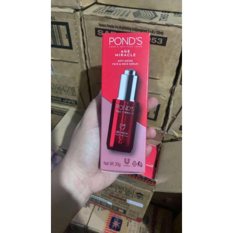 PONDS AGE MIRACLE ANTI-AGING FACE AND NECK SERUM 30 ML | Shopee Singapore