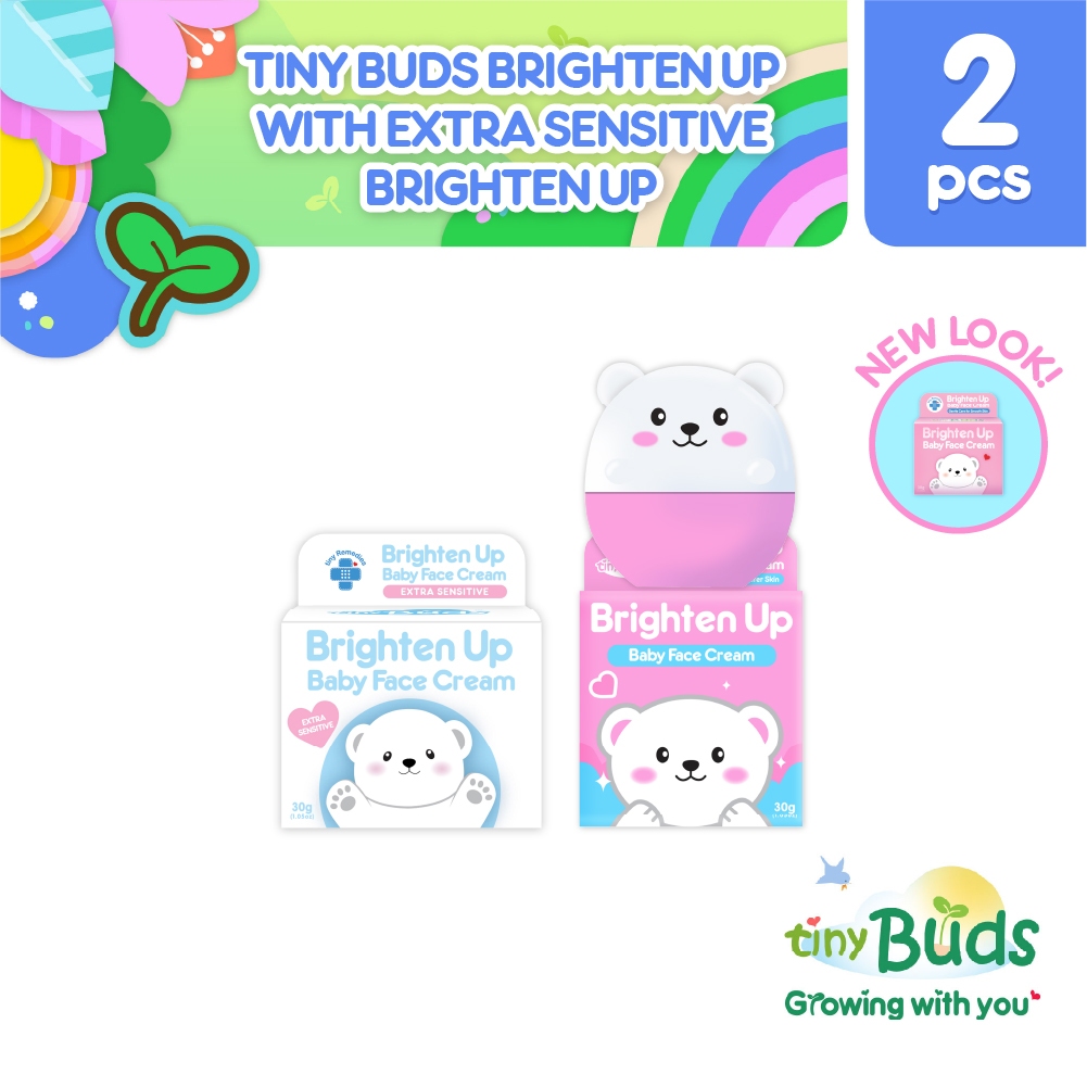 Tiny Buds Brighten Up Baby Face Cream 30g and Extra Sensitive Brighten ...