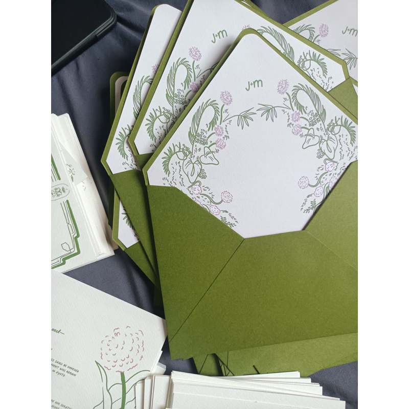 5R Premium Envelope with Liner for Wedding Invitations | Shopee Singapore