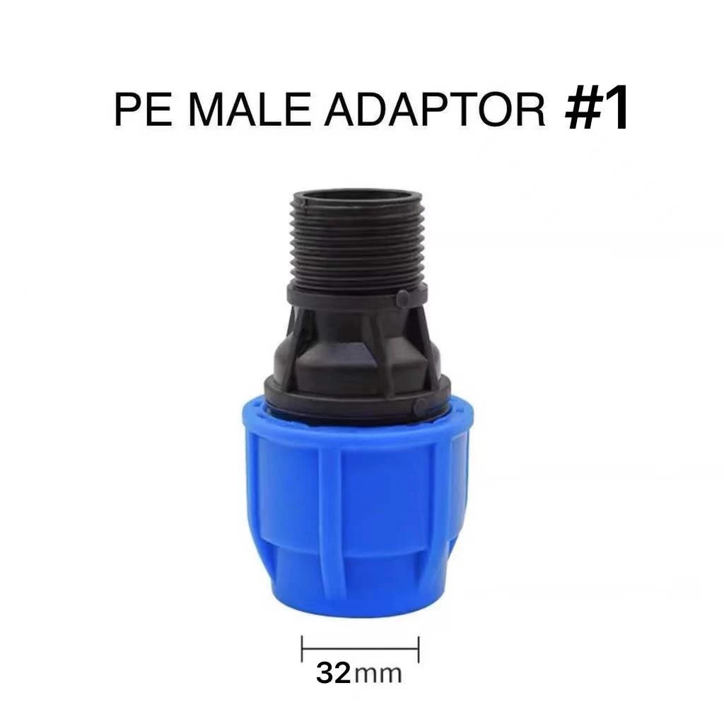 PE Fitting Compression PIPE Male Adaptor TLX Brand 1/2 3/4 1 Size Sold ...