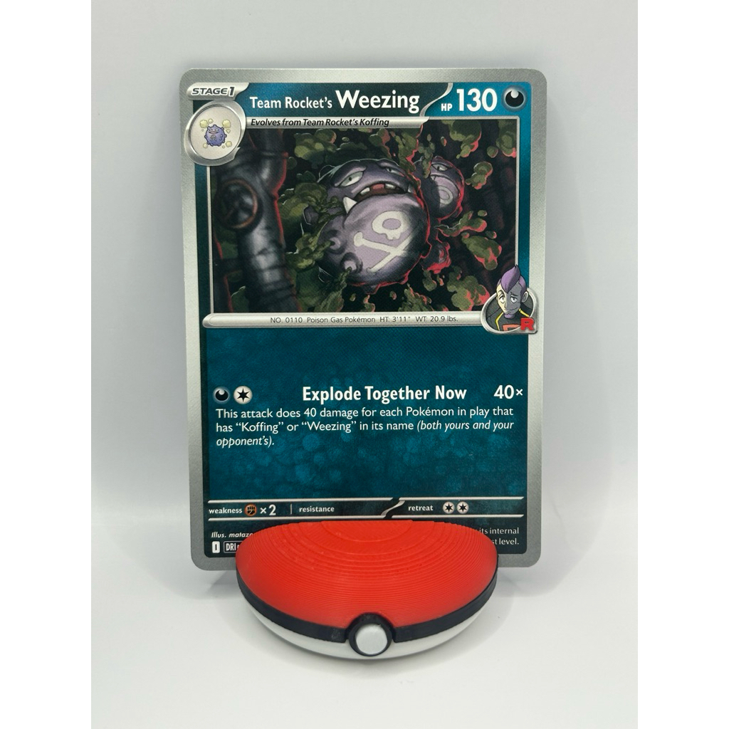 Pokemon TCG: Team Rocket’s Weezing - 126/182 - SV10: Destined Rivals | Shopee Singapore