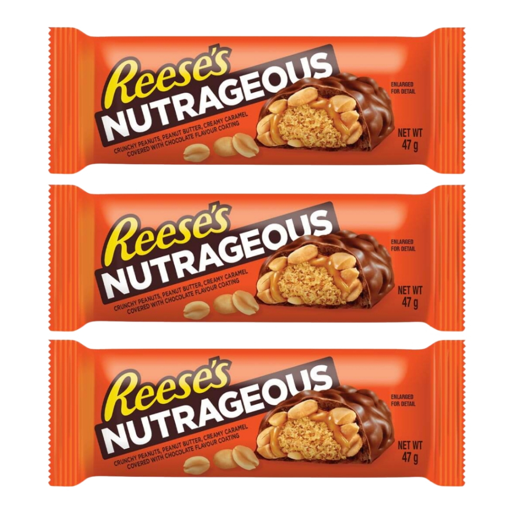 Reese’s Nutrageous 47g – Bundle of 3 | Chocolate Peanut Butter Candy ...