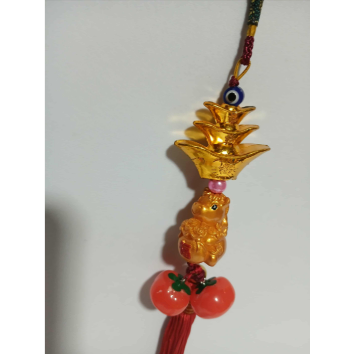 LUCKY CHARM 2026 TRIPLE GOLDBAR FIRE HORSE DOOR CHARM WITH KIAT KIAT ...