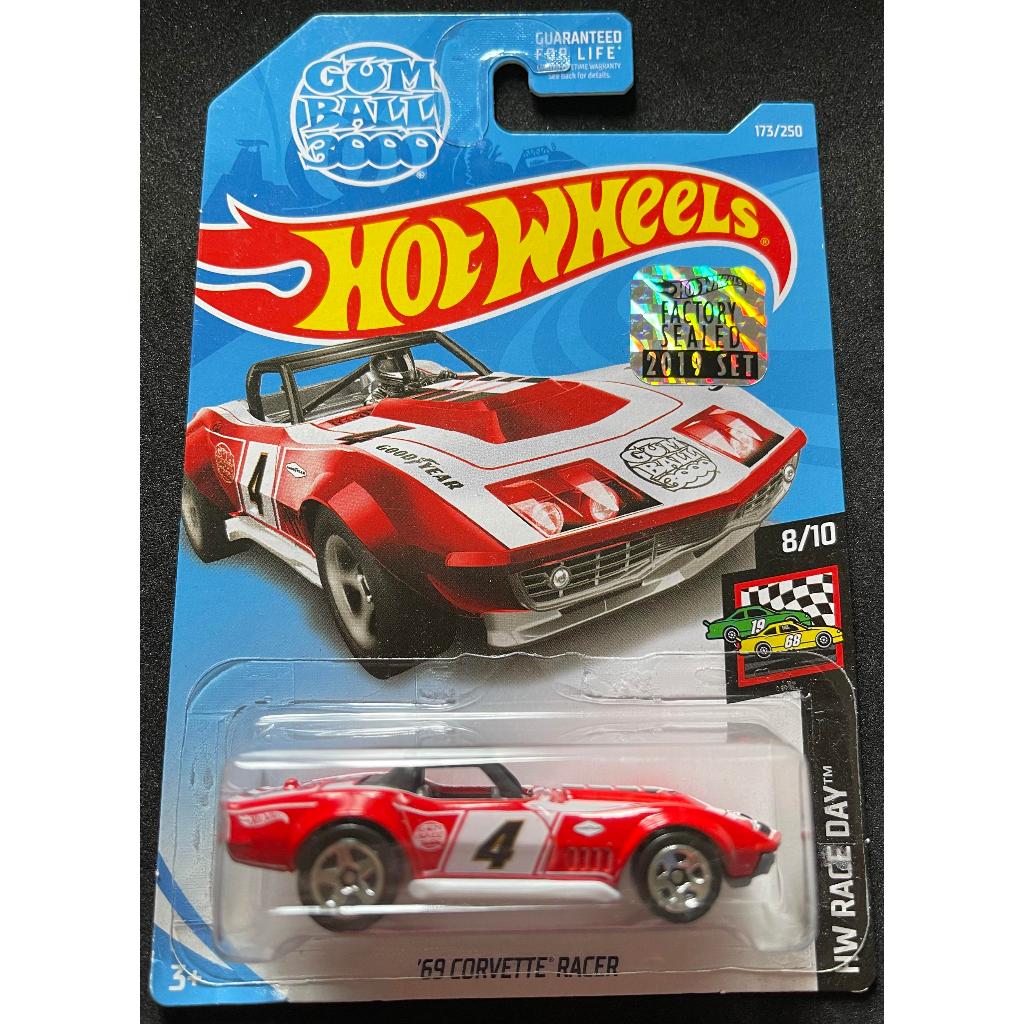 Hot Wheels - Factory Sealed - HW Race Day - '69 Corvette Racer Red (FS1 ...