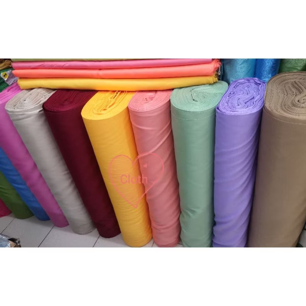 Geena Plain Pogee Tela Sold per yard 60width | Shopee Singapore
