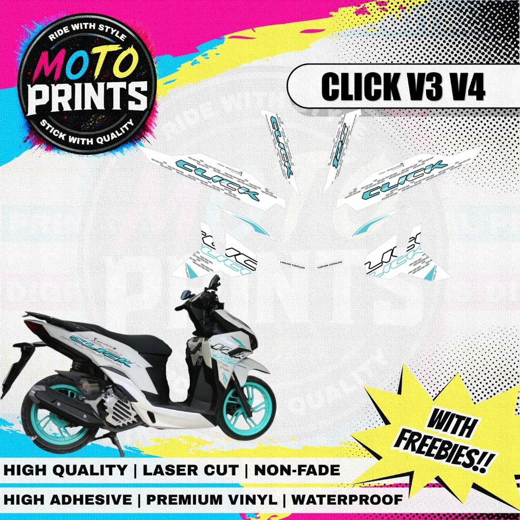 HONDA CLICK V3 V4 2025 AEROX INSPIRED DIGITAL DECALS STICKER ...