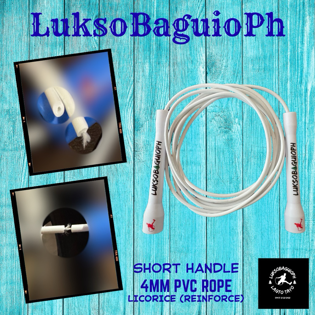 LuksoBaguioPh 4mm SHORT HANDLE LICORICE PVC ROPE (Reinforce) | Shopee ...