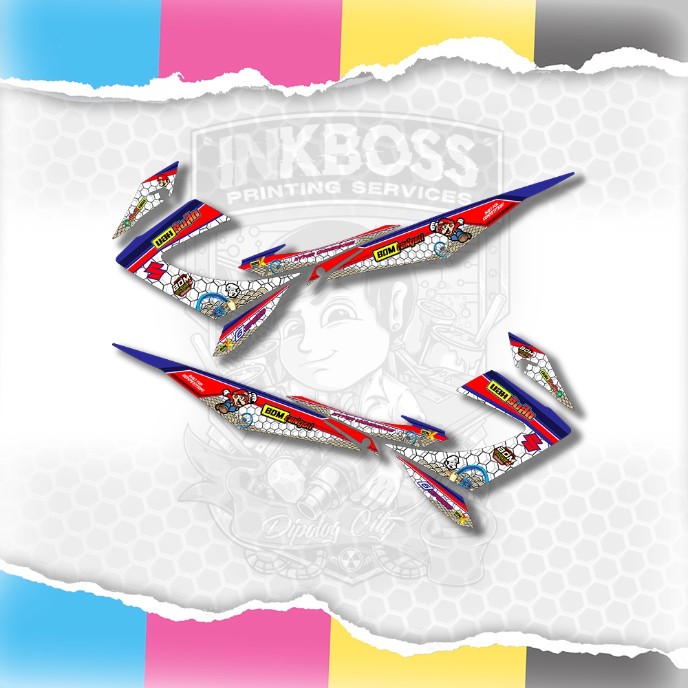 RAIDER 150 CARB INDO BOM RANGSIT STICKER DECALS By INKBOSS (LAMINATED ...