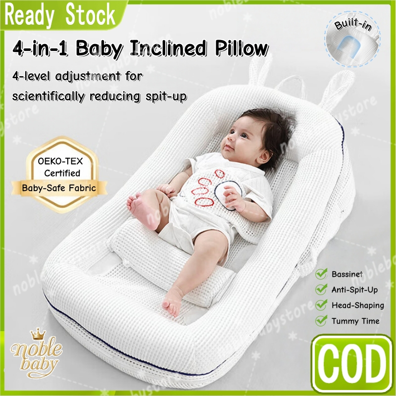 4-in-1 Inclined Baby Bed to Reduce Spit Up - Soothing Sleeper for ...