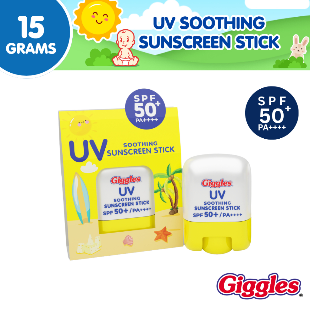 Giggles UV Soothing Sunscreen Stick SPF50+ PA++++ – Lightweight, Non ...