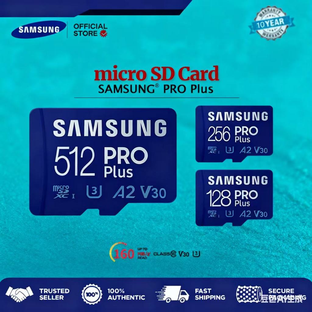 SamsungTF PRO PLUS EVO Micro SD Memory Card 8 16 32 64 128 256 512 GB ...