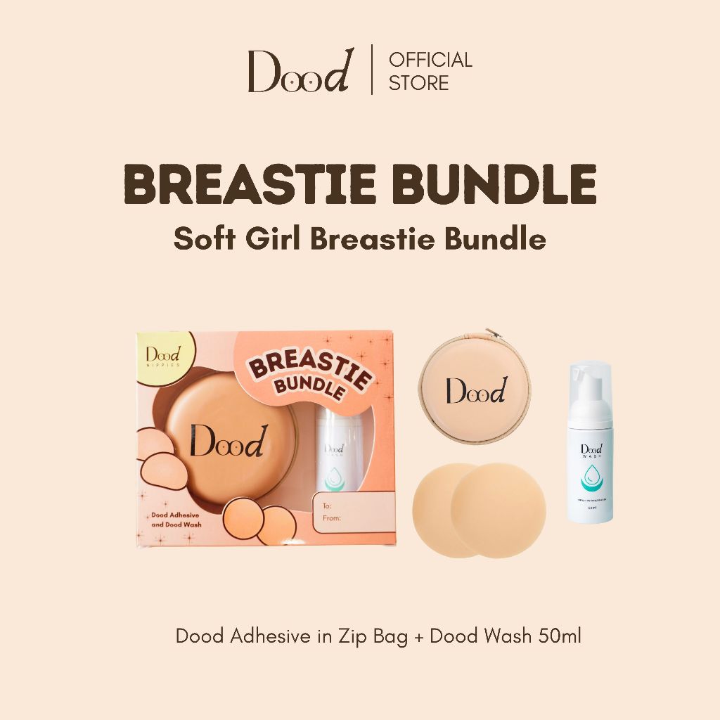 DOOD Soft Girl Breastie Bundle | Dood Adhesive in Zip Bag & Dood Wash ...
