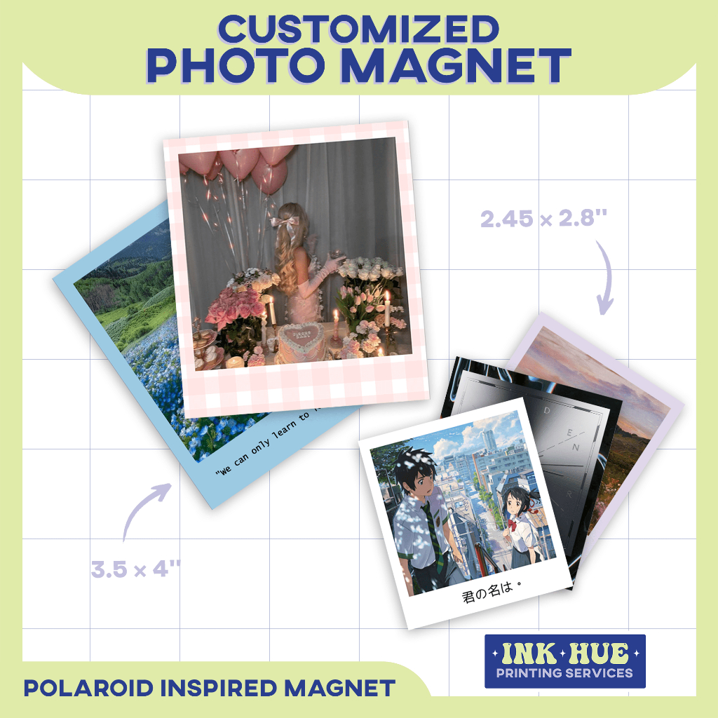 MAGNET Polaroid/Instax Inspired - Customized/Personalized Ref/Fridge ...