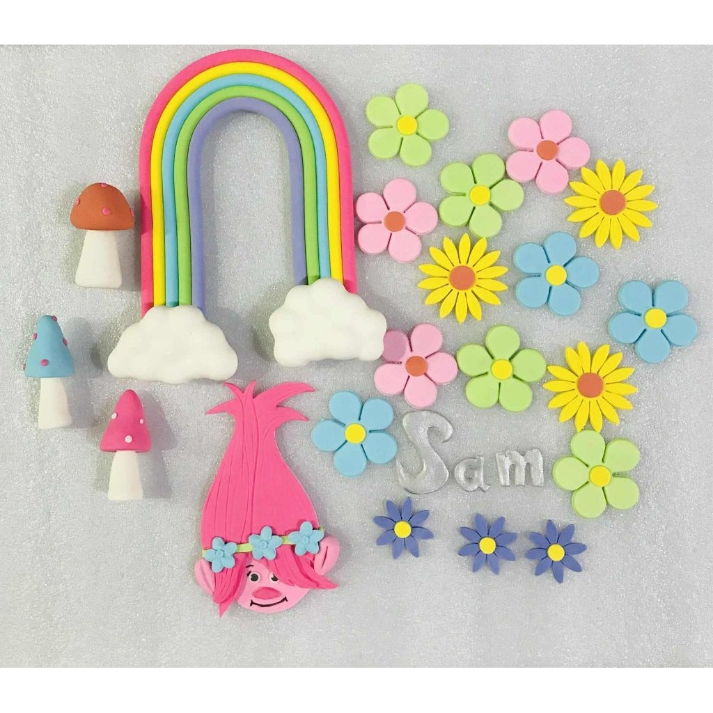trolls poppy cake topper | Shopee Singapore