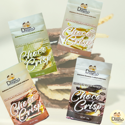 CHOCO CRISP - Chocolate Coated Potato Chips by Double Delights | Shopee ...
