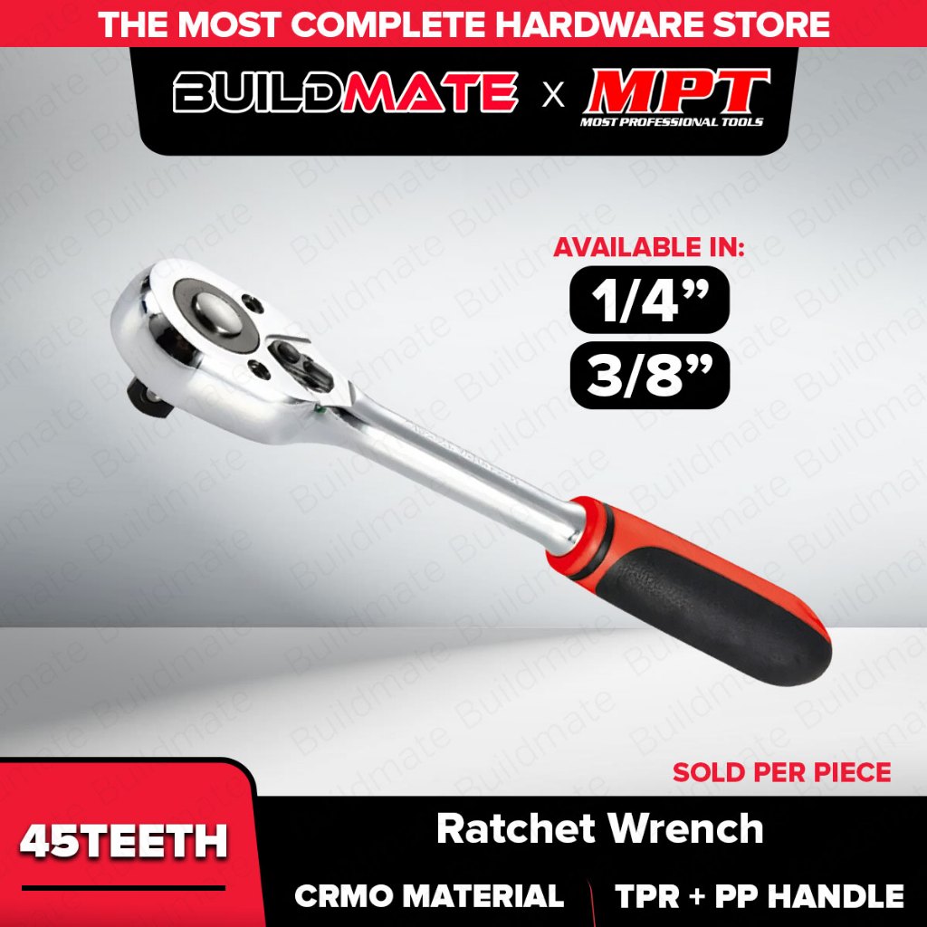 BUILDMATE MPT 1/4, 3/8 Ratchet Wrench MHG01001 for Automotive interiors ...