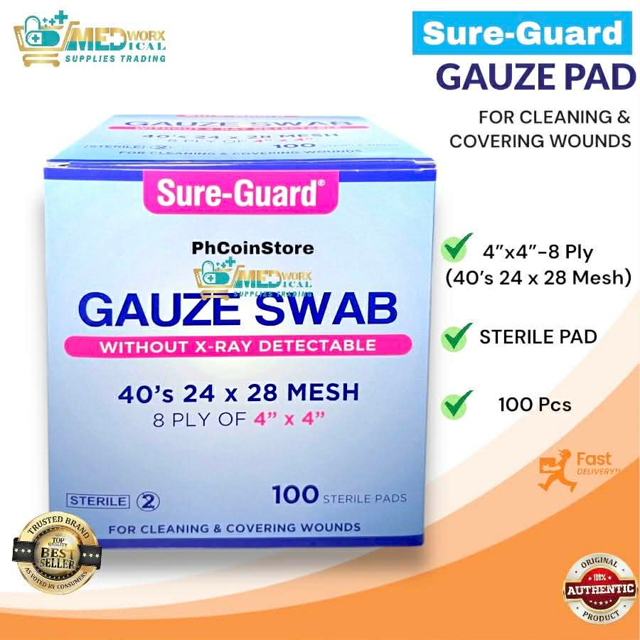 Sure-Guard Absorbent Gauze Sponge Pad | Sterile and Non - Sterile | 4x4 ...