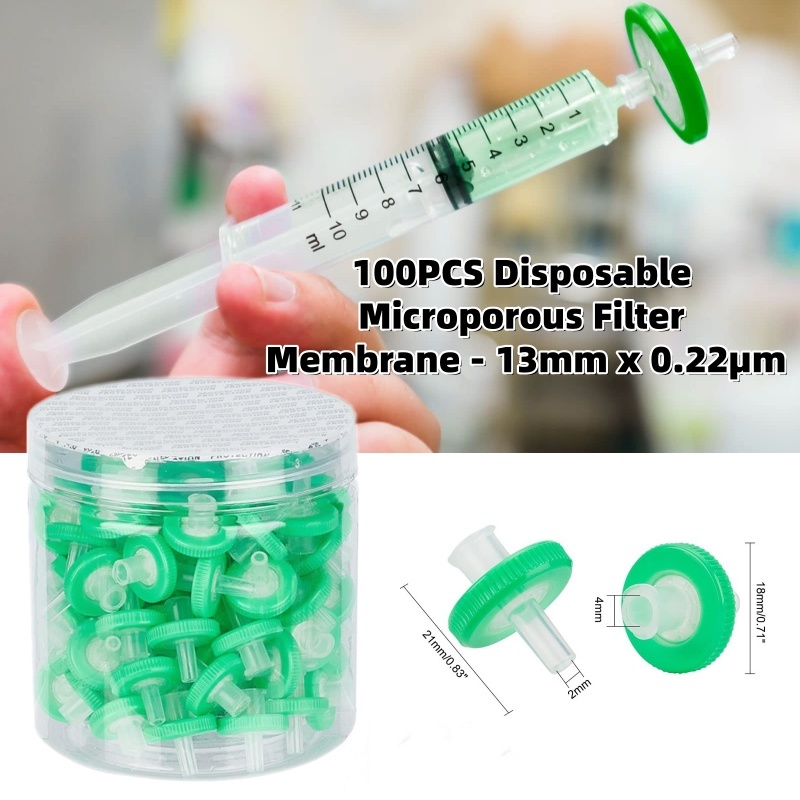 100PCS Disposable Microporous Filter Membrane - 13mm*0.22μm Organic ...