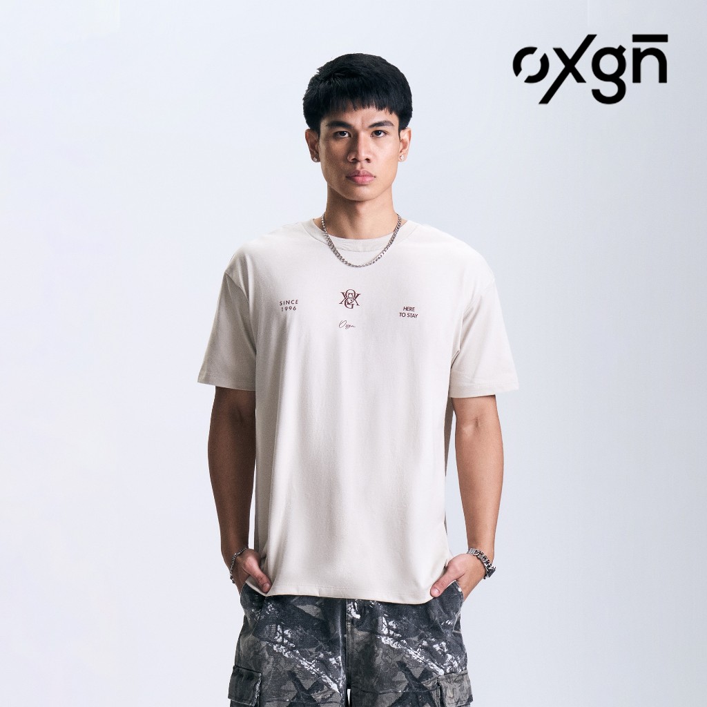 OXGN Since 1996 Here To Stay Graphic T-Shirt For Men (Bone) | Shopee ...