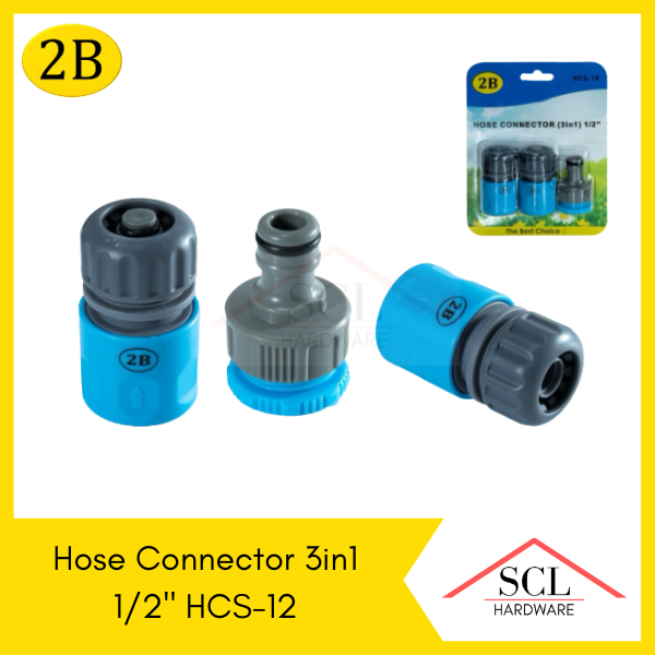 2B Hose Connector 3 in 1 1/2" HCS-12 | Shopee Singapore