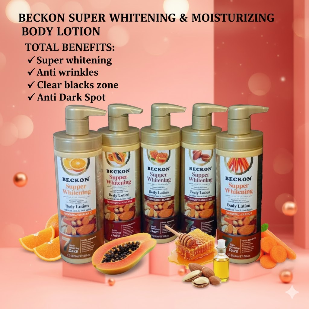 BECKON SUPER WHITENING & MOSTURIZING BODY LOTION 500ML | Shopee Singapore