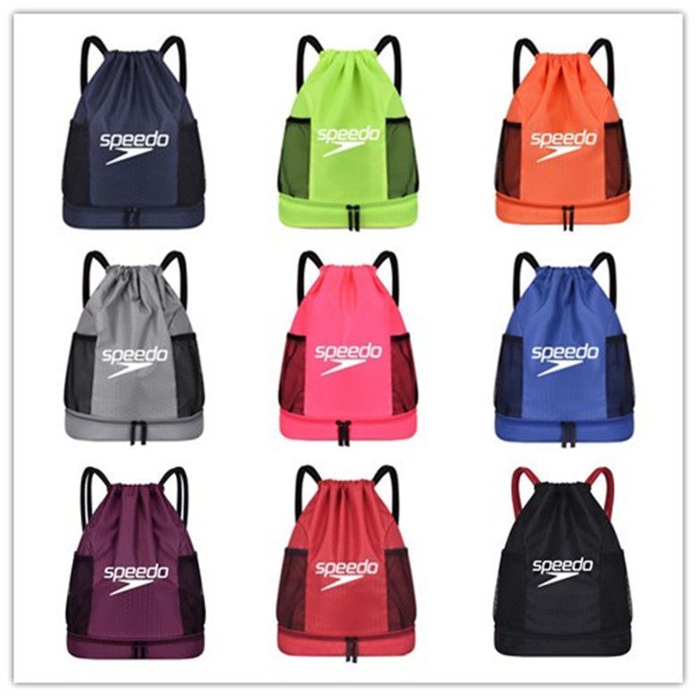 Speedo wet dry separation swimming bag with drawstring waterproof ...