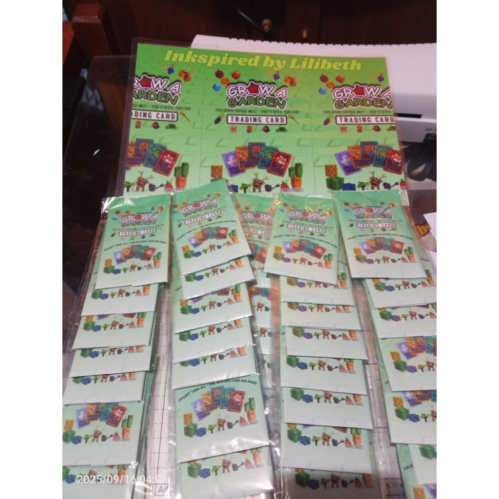 Grow a Garden Trading Cards – 40 Packs (2 Cards/Pack, Custom Cover with ...