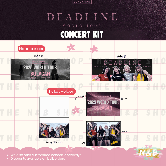 Blackpink Deadline in Bulacan Concert Kit Tingi (Ticket Holder, Hand ...