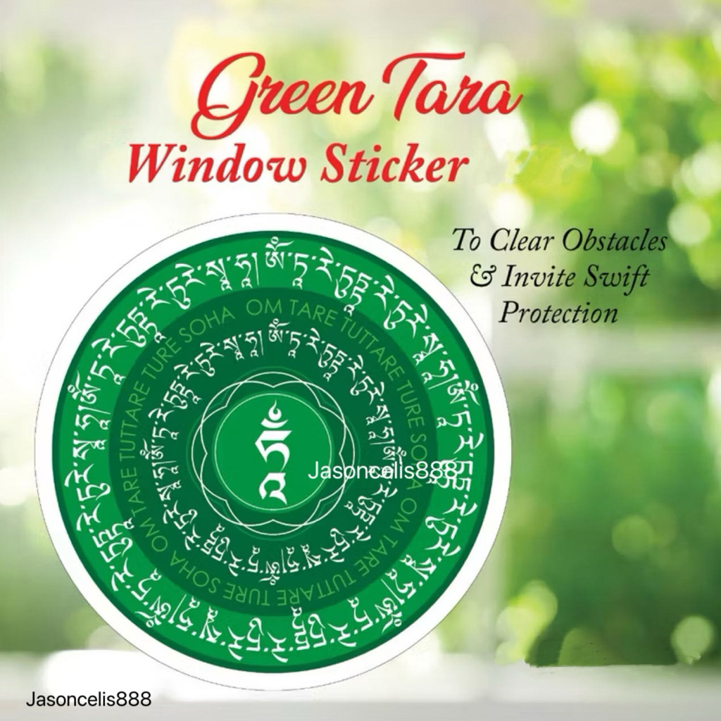 Fengshui 2026 Green Tara Window Sticker | Shopee Singapore