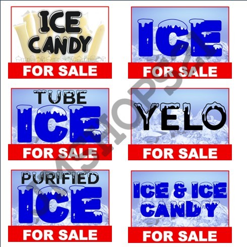 JM D-0020 | High Quality Laminated A4 - ICE & ICE CANDY | TUBE ICE ...