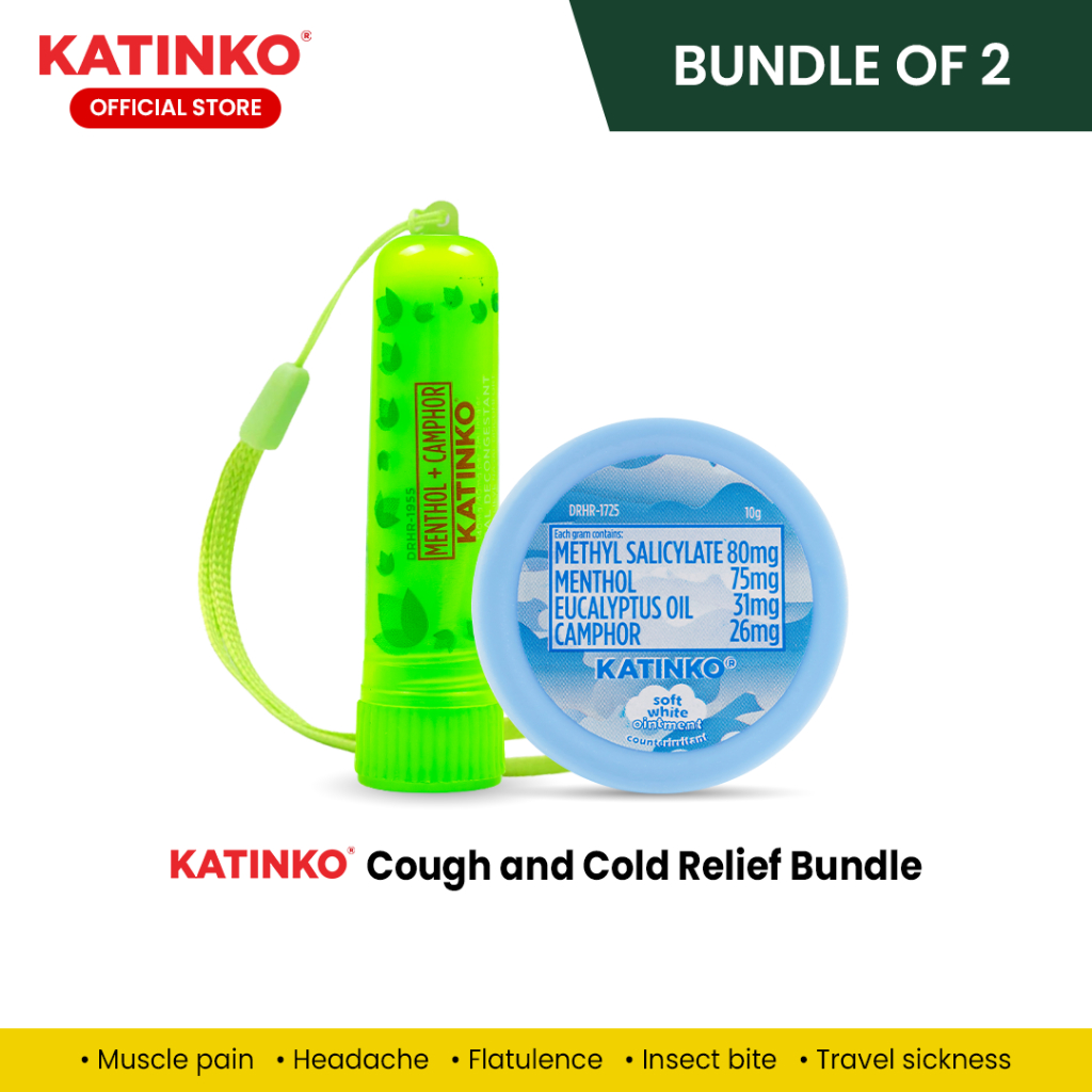 KATINKO Cough & Cold Bundle Set (Soft White 10g + Inhaler 2ml) | Shopee ...