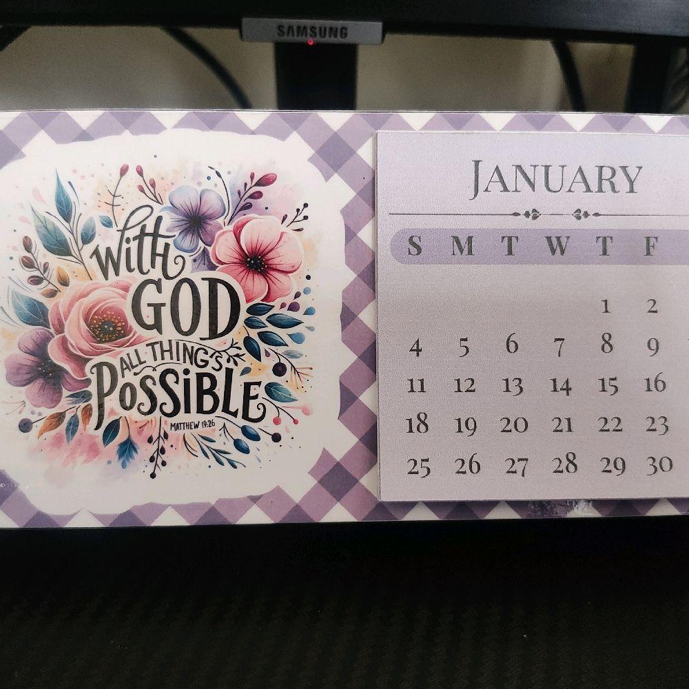 2026 Personalized MAGNETIC Calendar Customizable with Bible Verses or ...