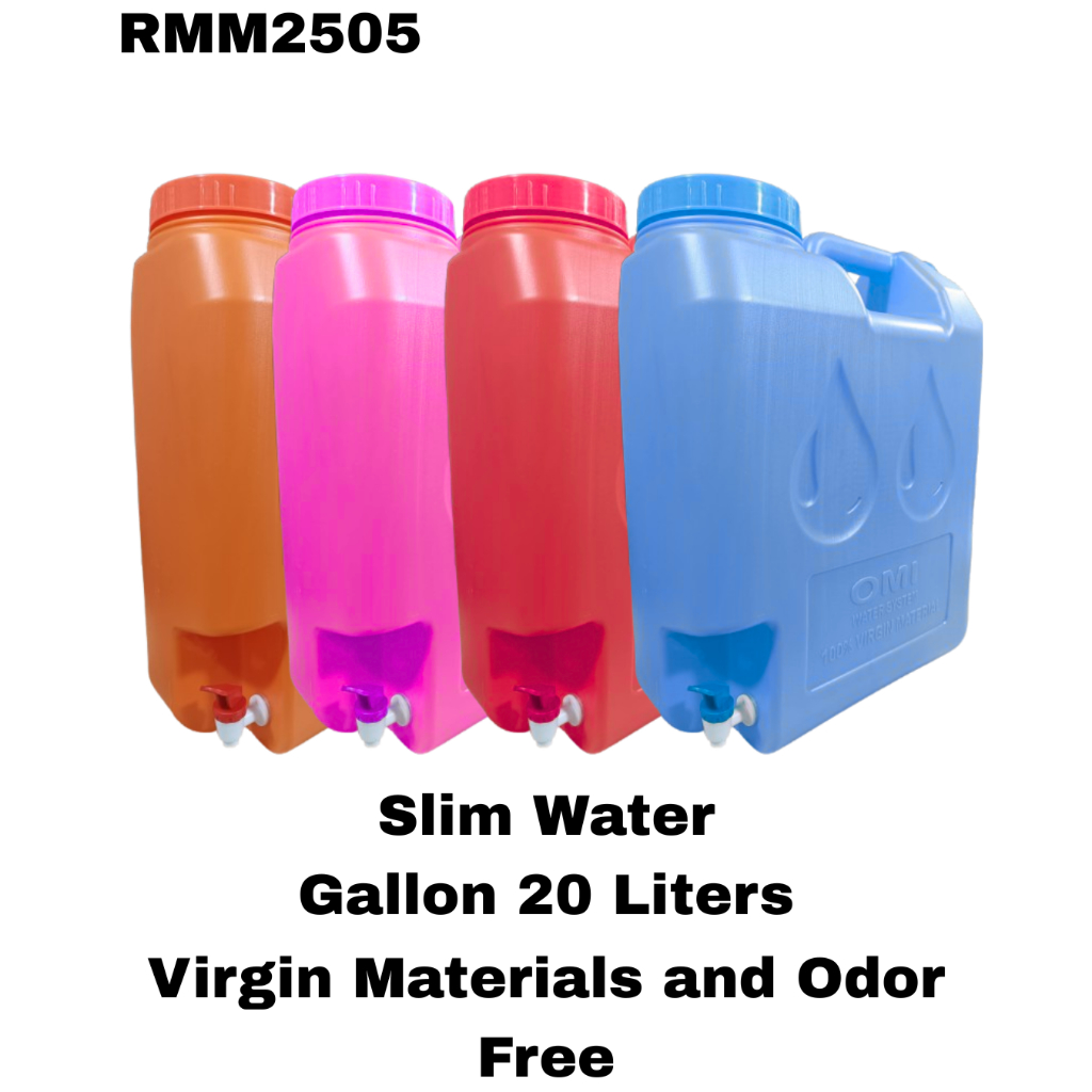 Water Gallon Slim 20 Liters Odor Free (Random Faucet Rotary Or Pull-Up ...