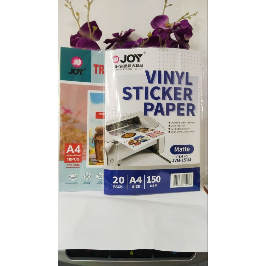 JOY Sticker Paper (10's 170gsm and 20's 150gsm) | Shopee Singapore